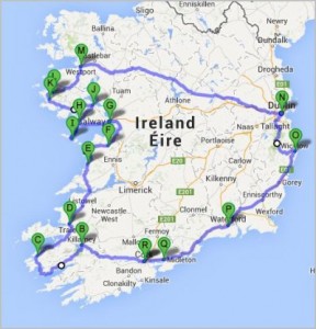 Présentation tour d'Irlande à vélo - Courir Le MondeCourir Le Monde
